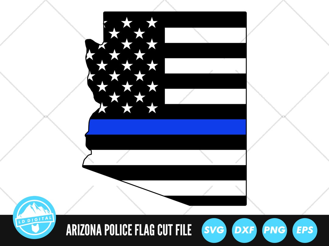 Arizona Police Blue Line US Flag | United States of America Flag ...