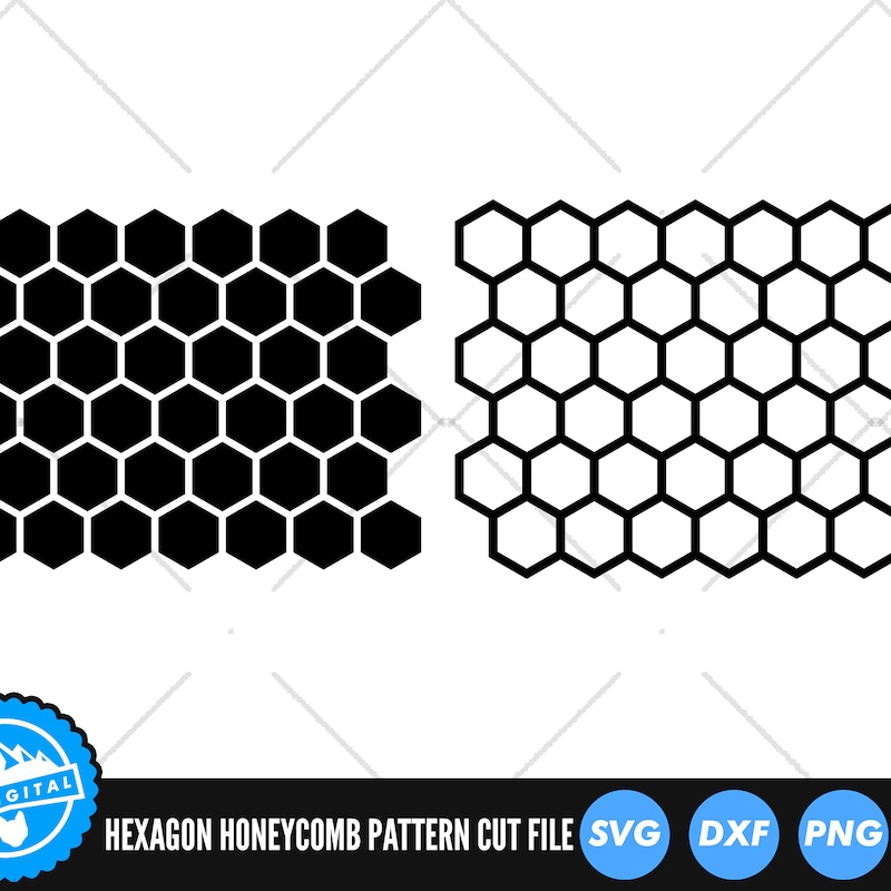 Hexagon Pattern Dxf File - Etsy
