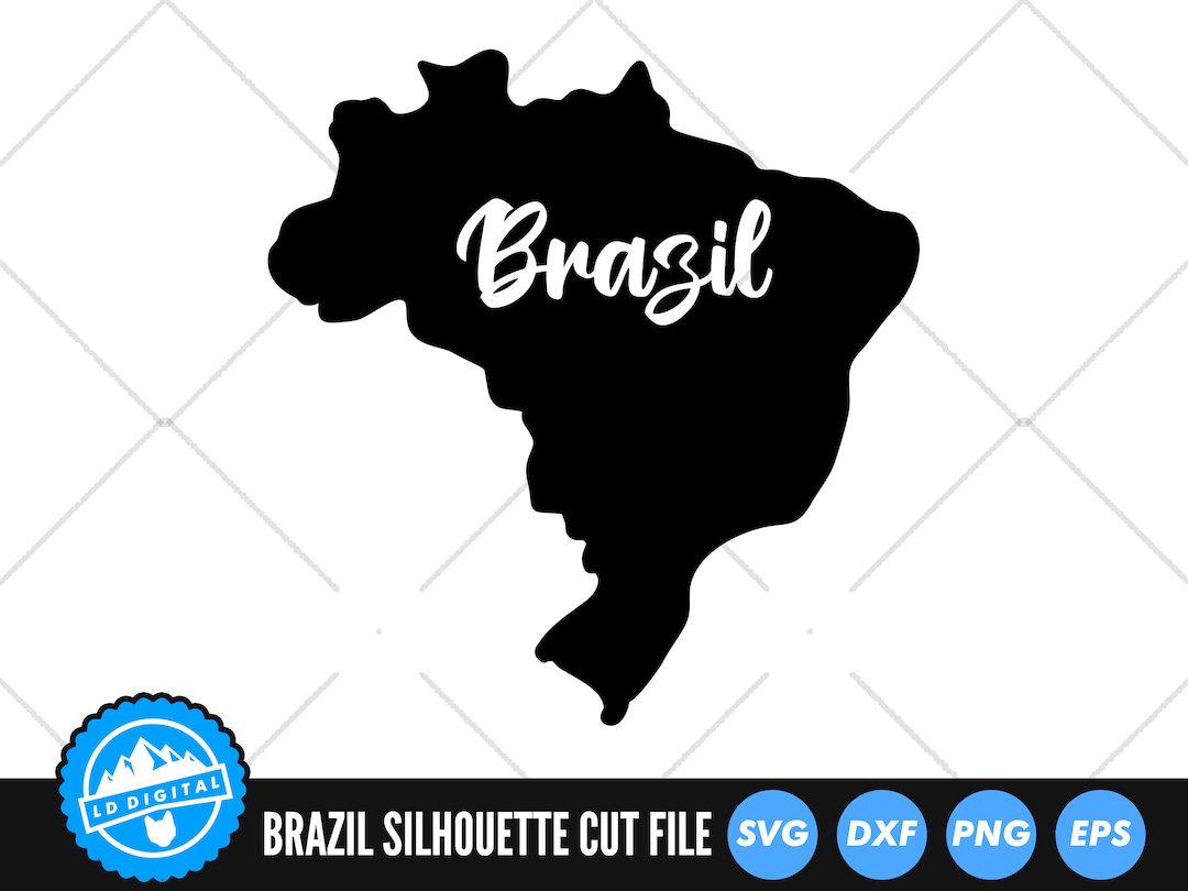 Brazil SVG Brazil Cut Files Brazil Outline SVG Brazil Silhouette SVG ...