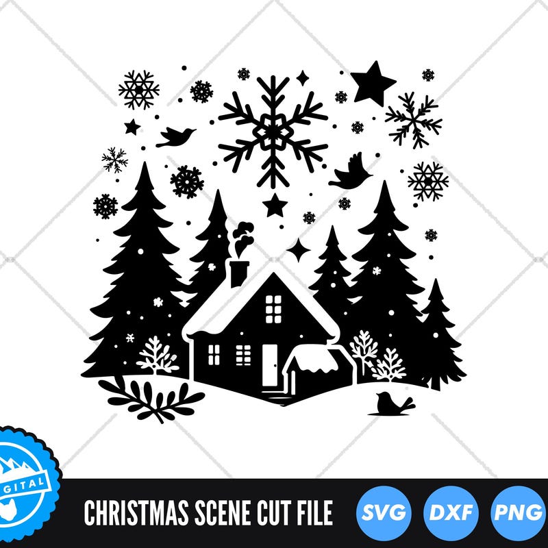 Christmas Scene - Etsy