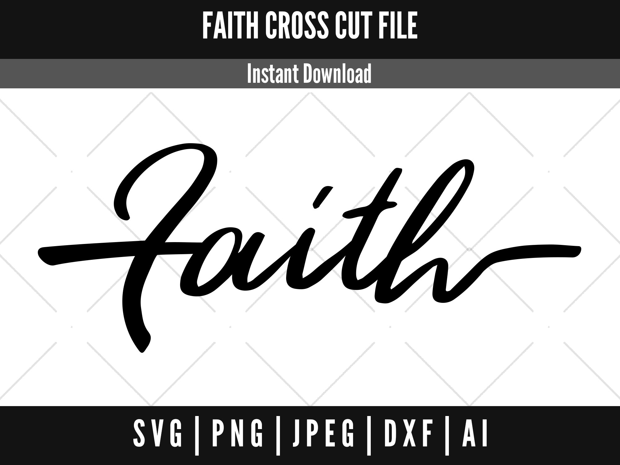 Faith Cross SVG Files Religious Cut Files Christ Cut Files | Etsy