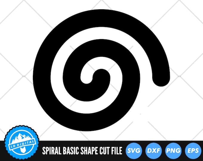 Spiral SVG, DXF, PNG - Etsy