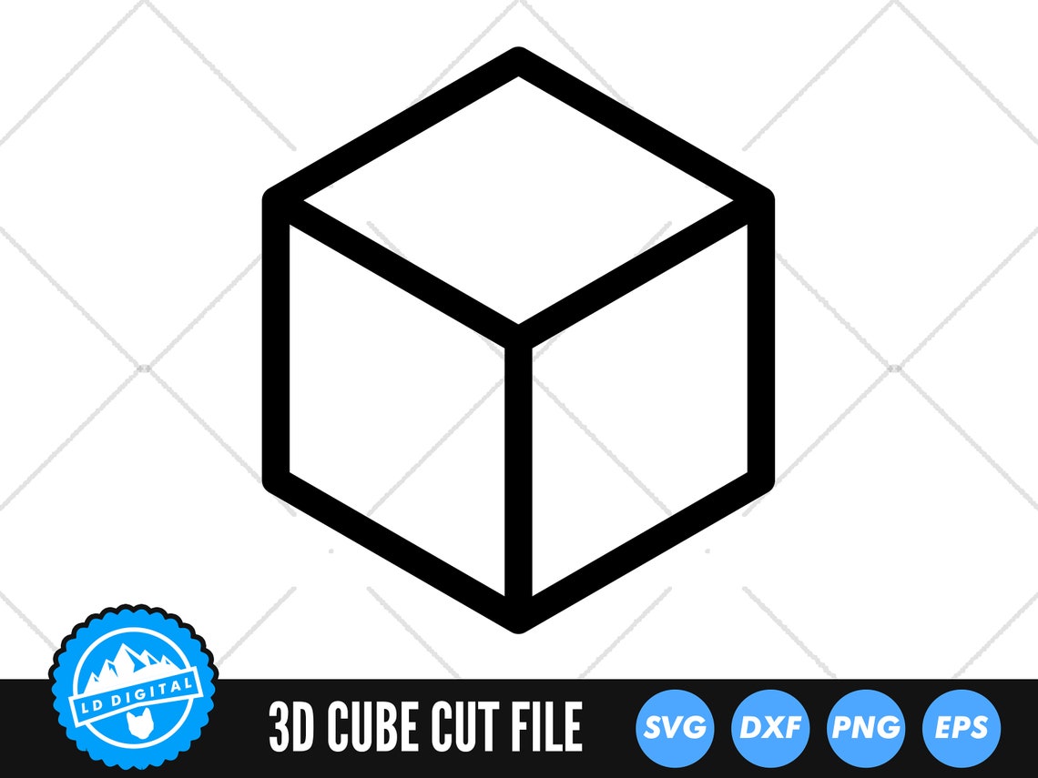 Cube SVG Files 3D Cube Cut Files Platonic Solids Vector - Etsy Canada