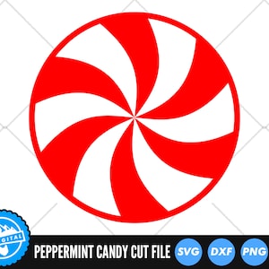 Peppermint Candy SVG Files Holiday Candy Cut Files - Etsy