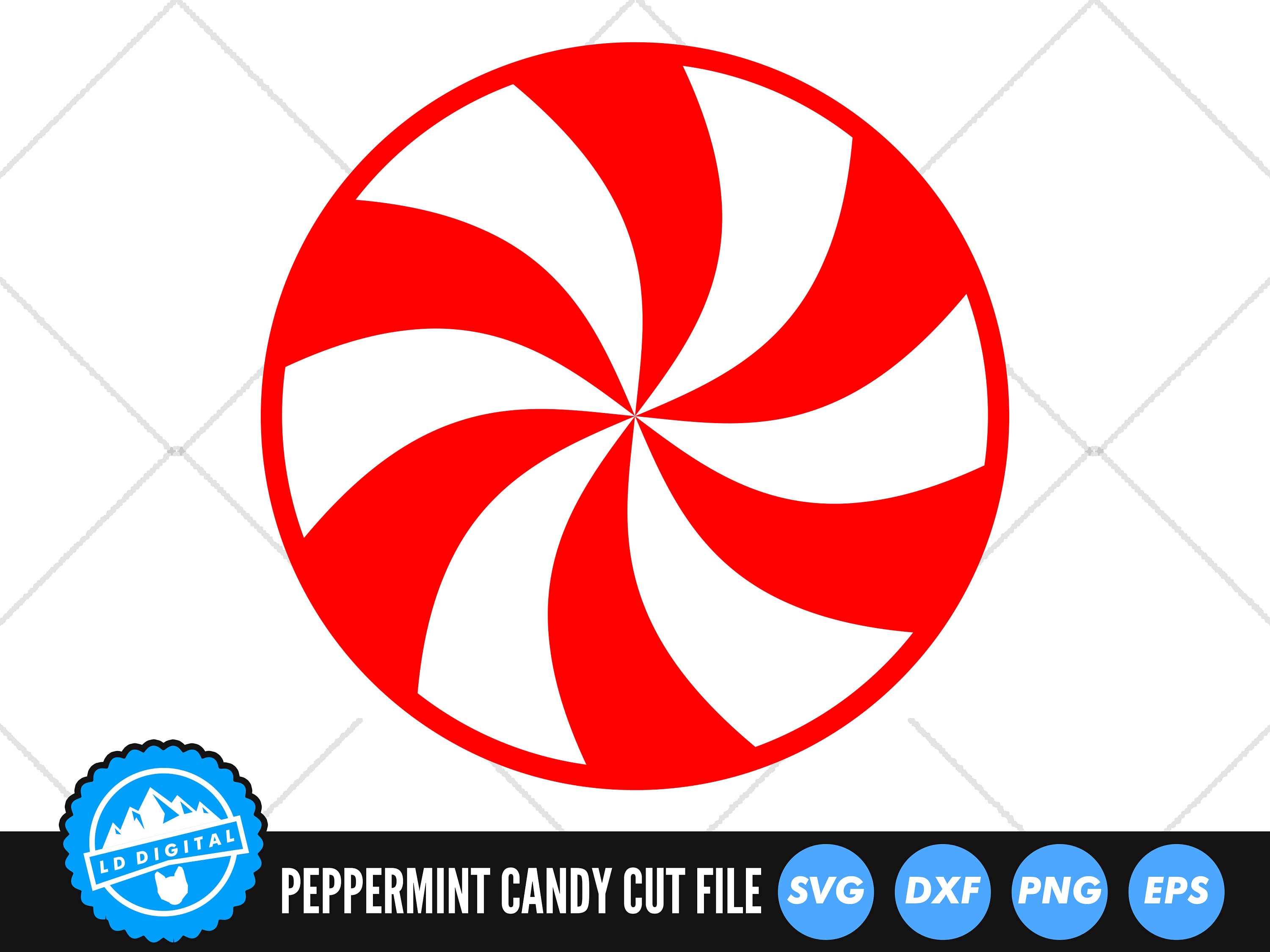 Peppermint Candy SVG Files | Holiday Candy Cut Files | Christmas Candy ...
