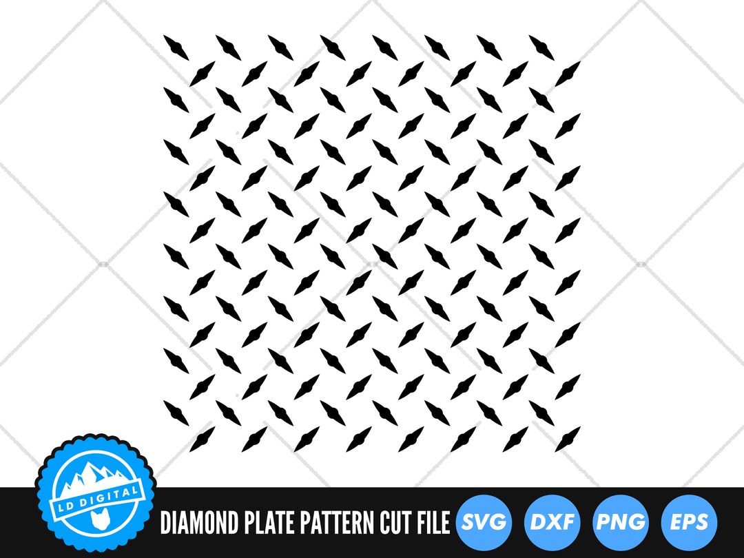 Diamond Plate Pattern SVG Files | Seamless Diamond Plate Pattern Cut ...