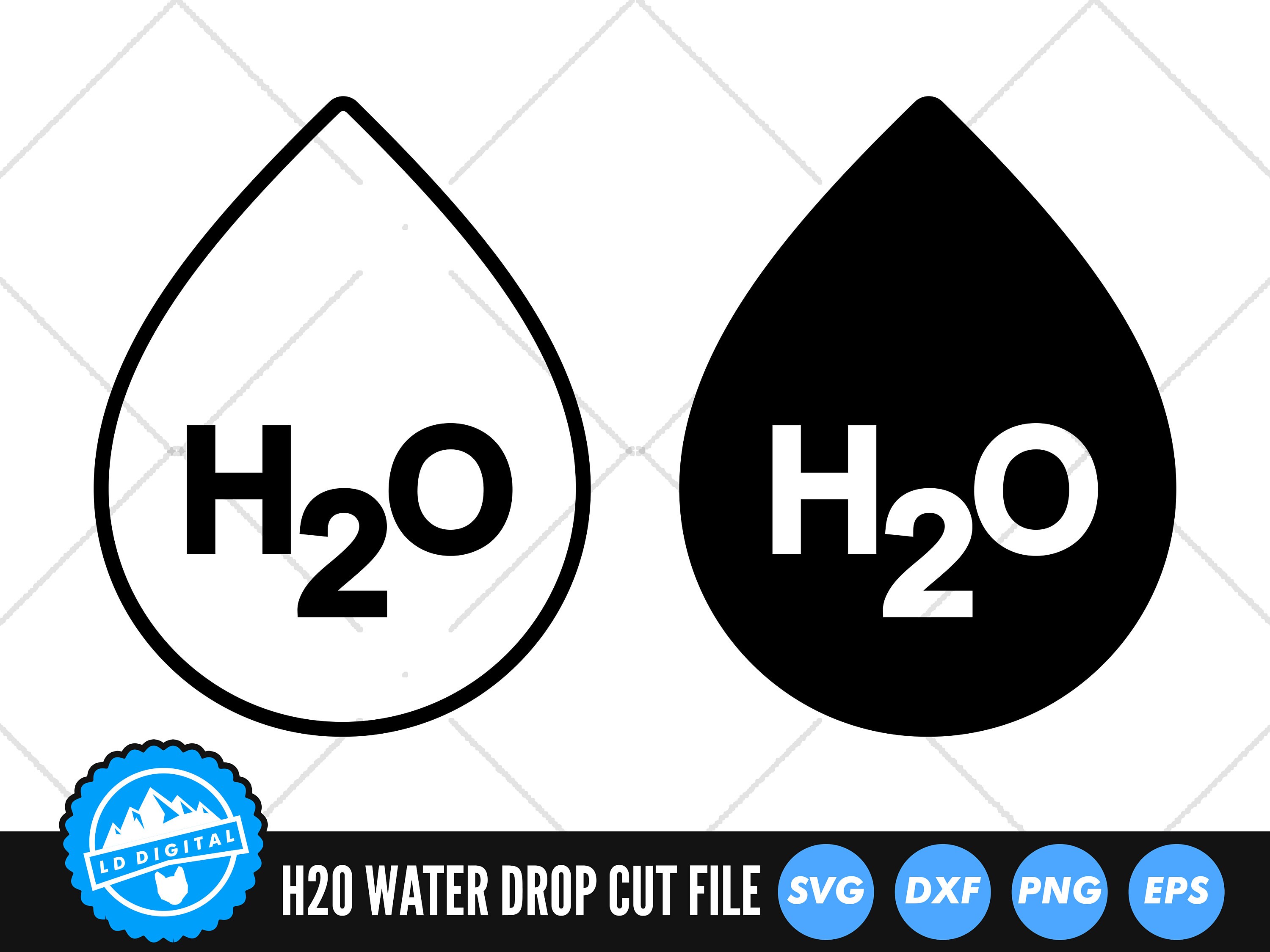 H2O SVG Files Water Drop SVG Cut Files H2O Water Drop - Etsy UK