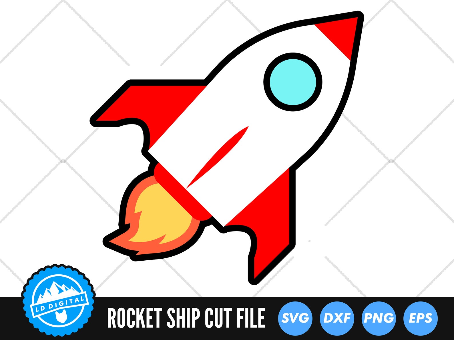 Rocket Ship SVG Files | Space Ship Cut Files | Rocket Vector Files ...