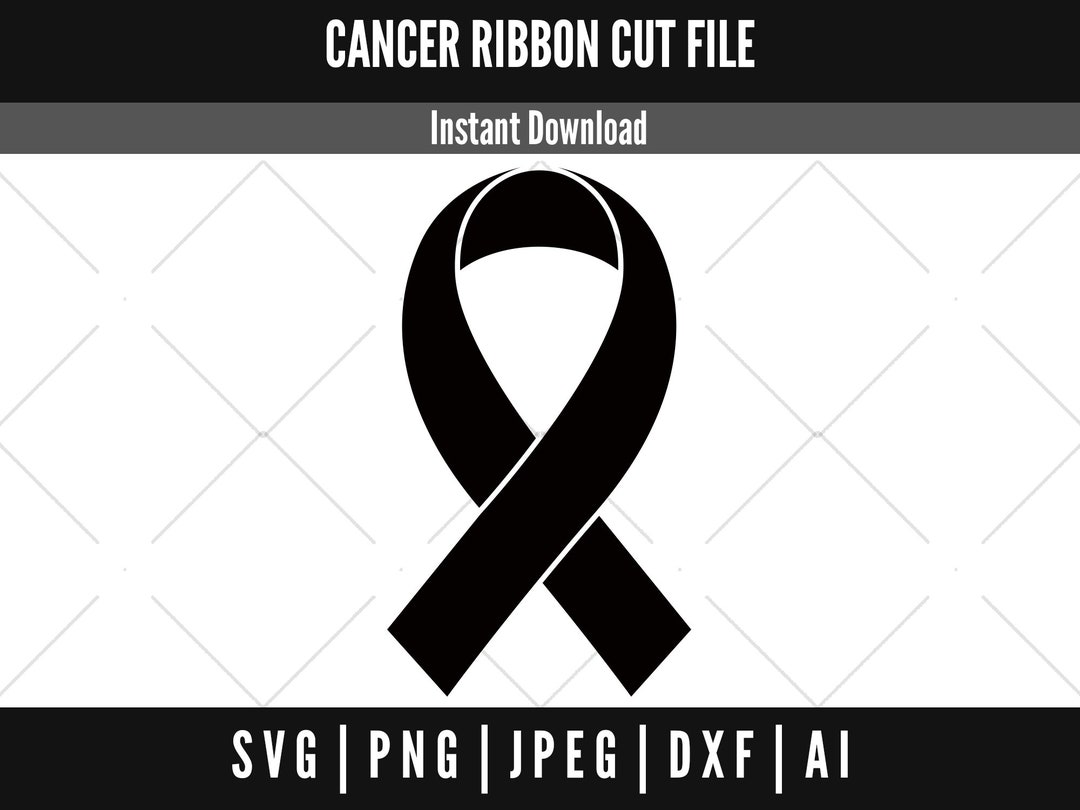 Cancer Ribbon SVG Files | Cancer Ribbon Cut Files | Cancer Ribbon ...