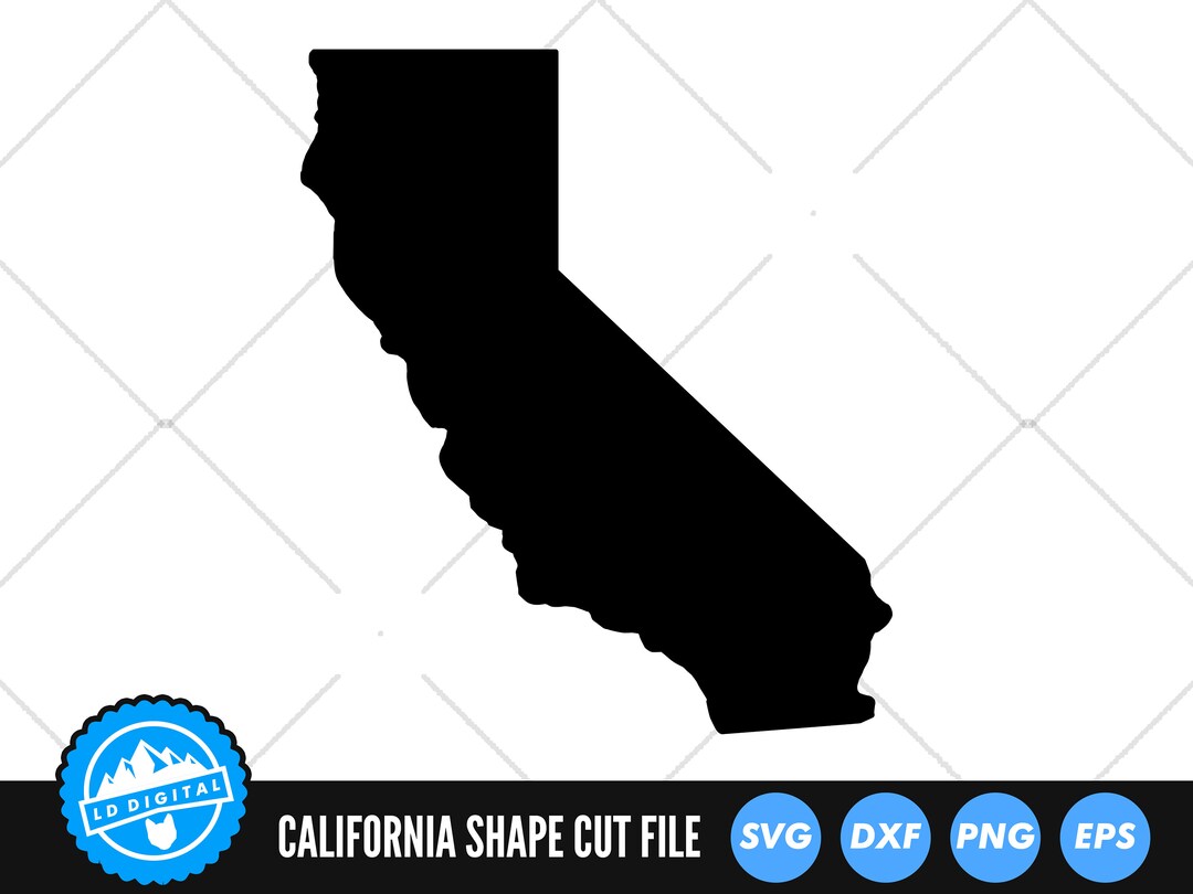 California State SVG Files | California Silhouette Cut Files | United ...
