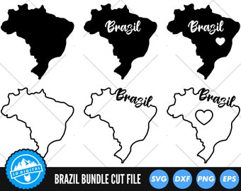 Brazil SVG | Brazil Cut Files | Brazil Outline SVG | Brazil Vector ...