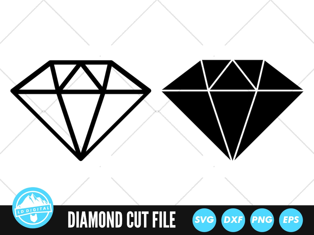 Diamond SVG Files | Diamond Cut Files | Diamond Vector Files ...