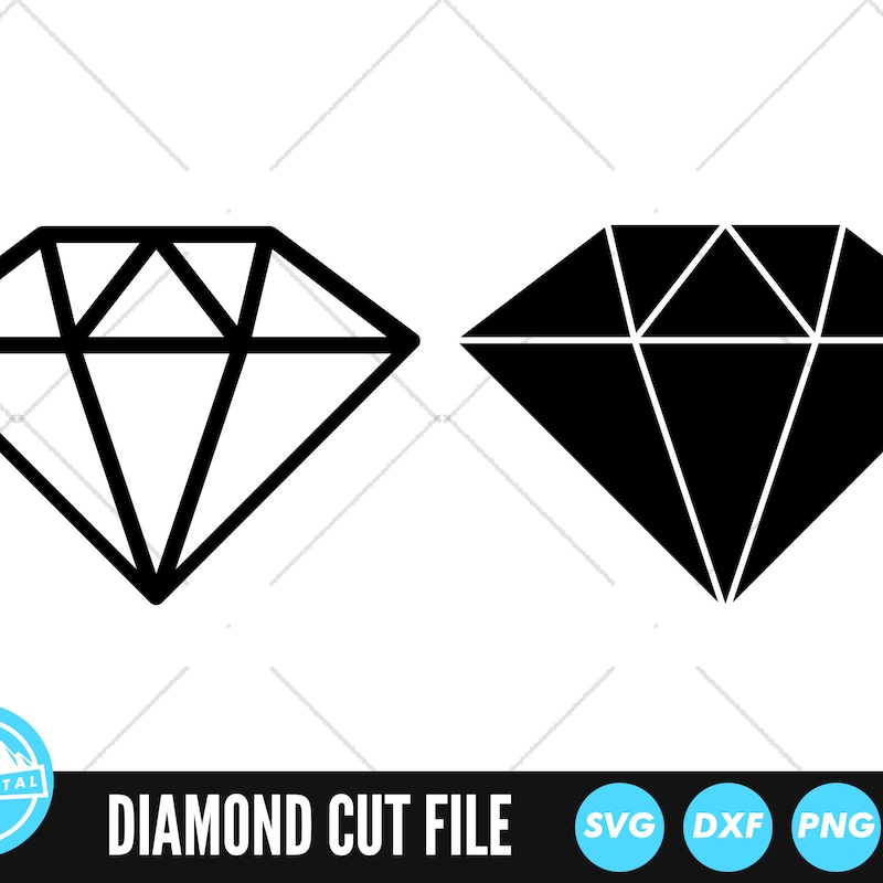 Diamond Svg - Etsy