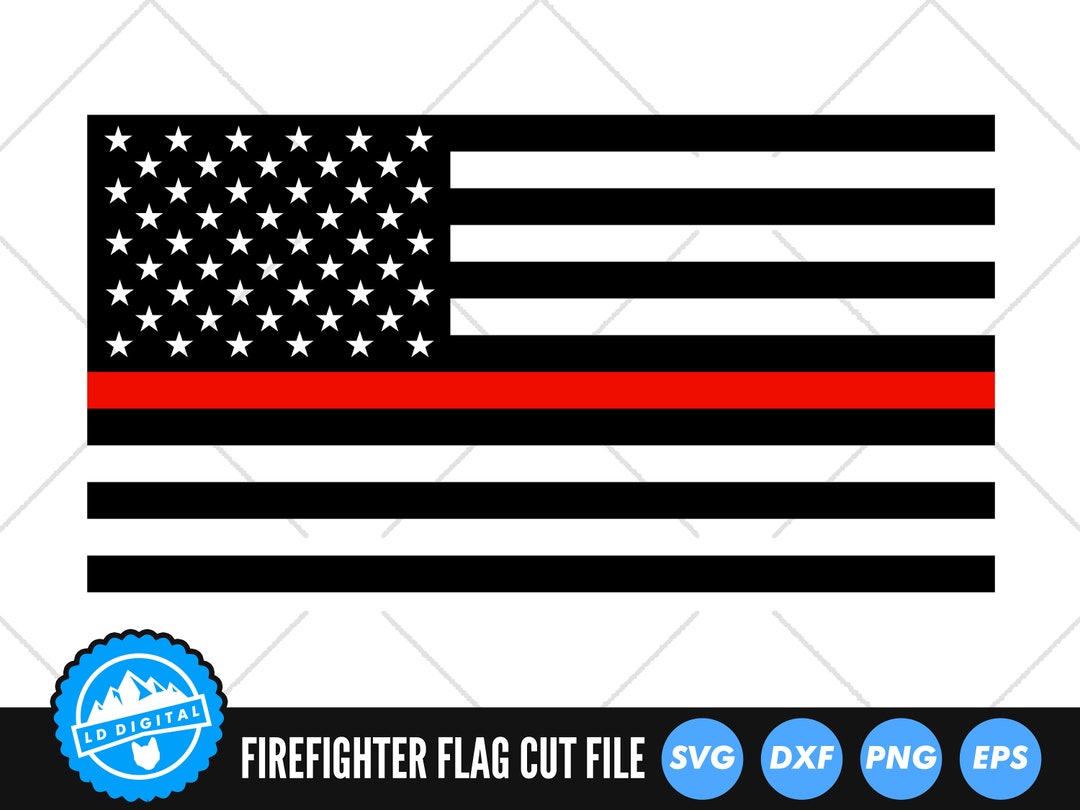 Firefighter Red Line US Flag | United States of America Flag | Fire ...