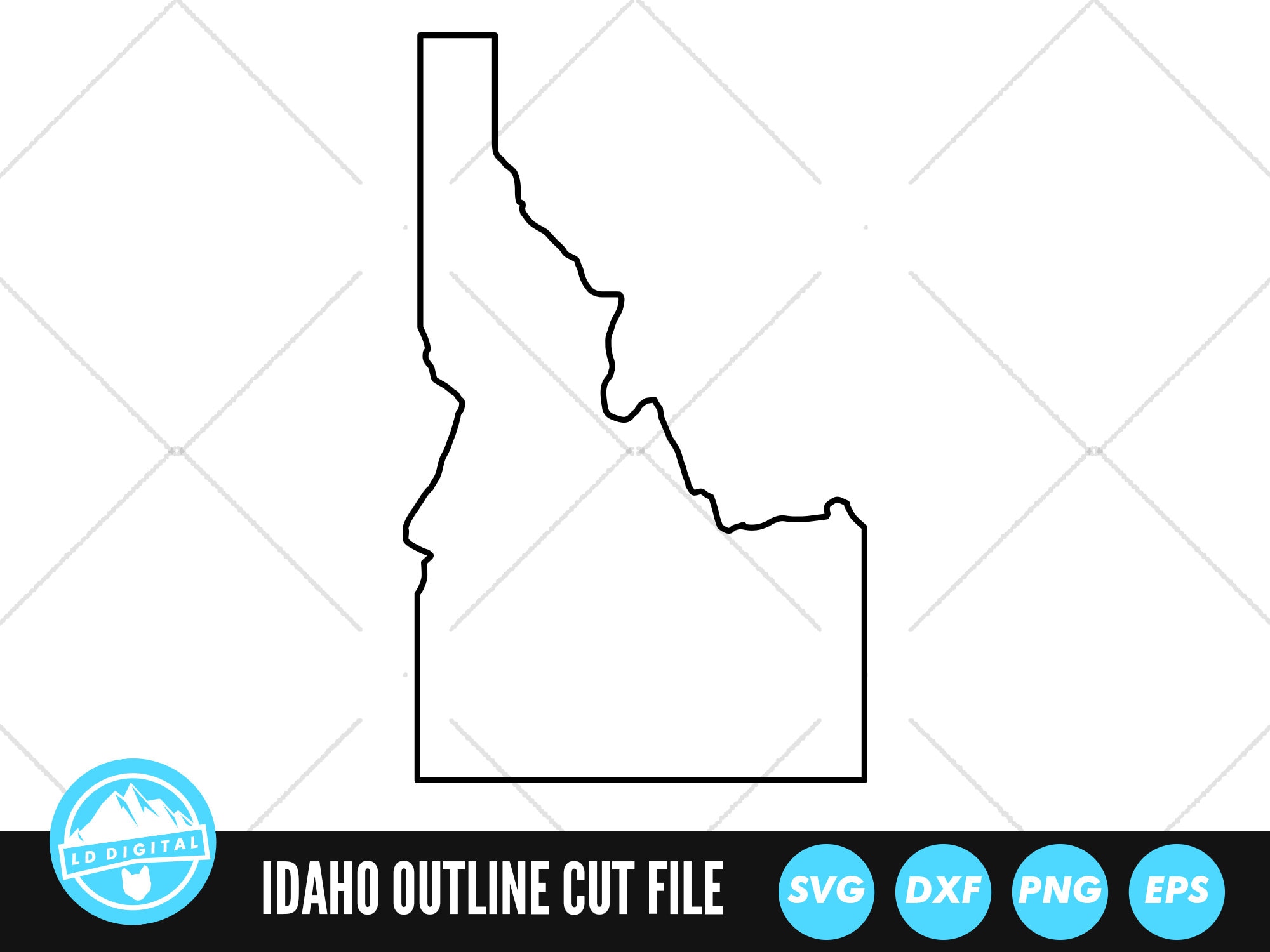 Idaho Outline SVG Files Idaho Cut Files United States of - Etsy Israel