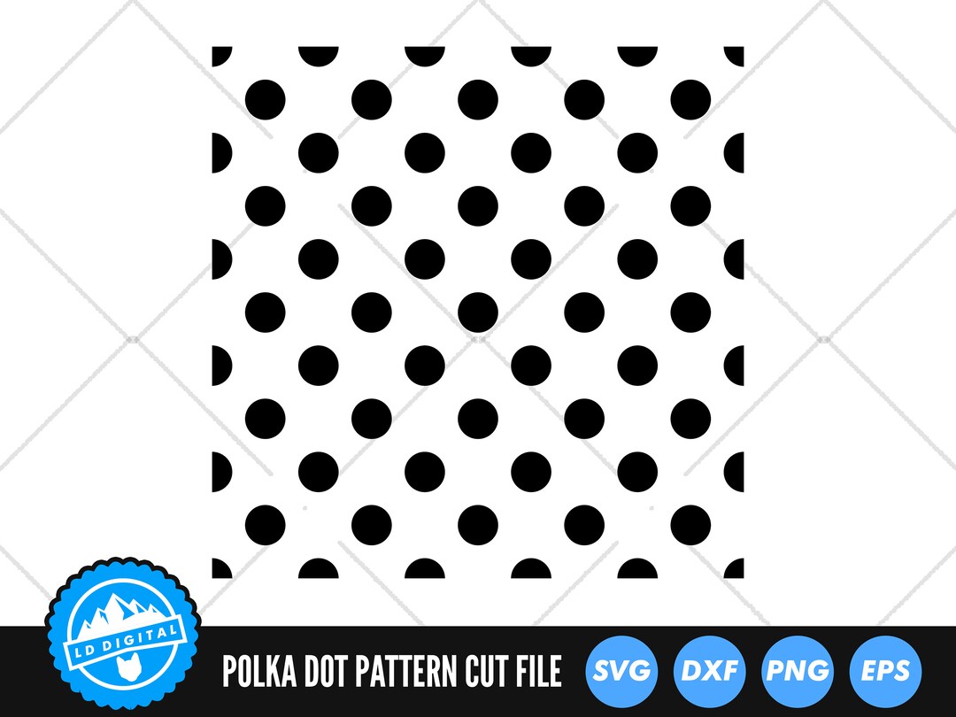 Polka Dot Pattern SVG Files | Seamless Polka Dot Pattern Cut Files ...