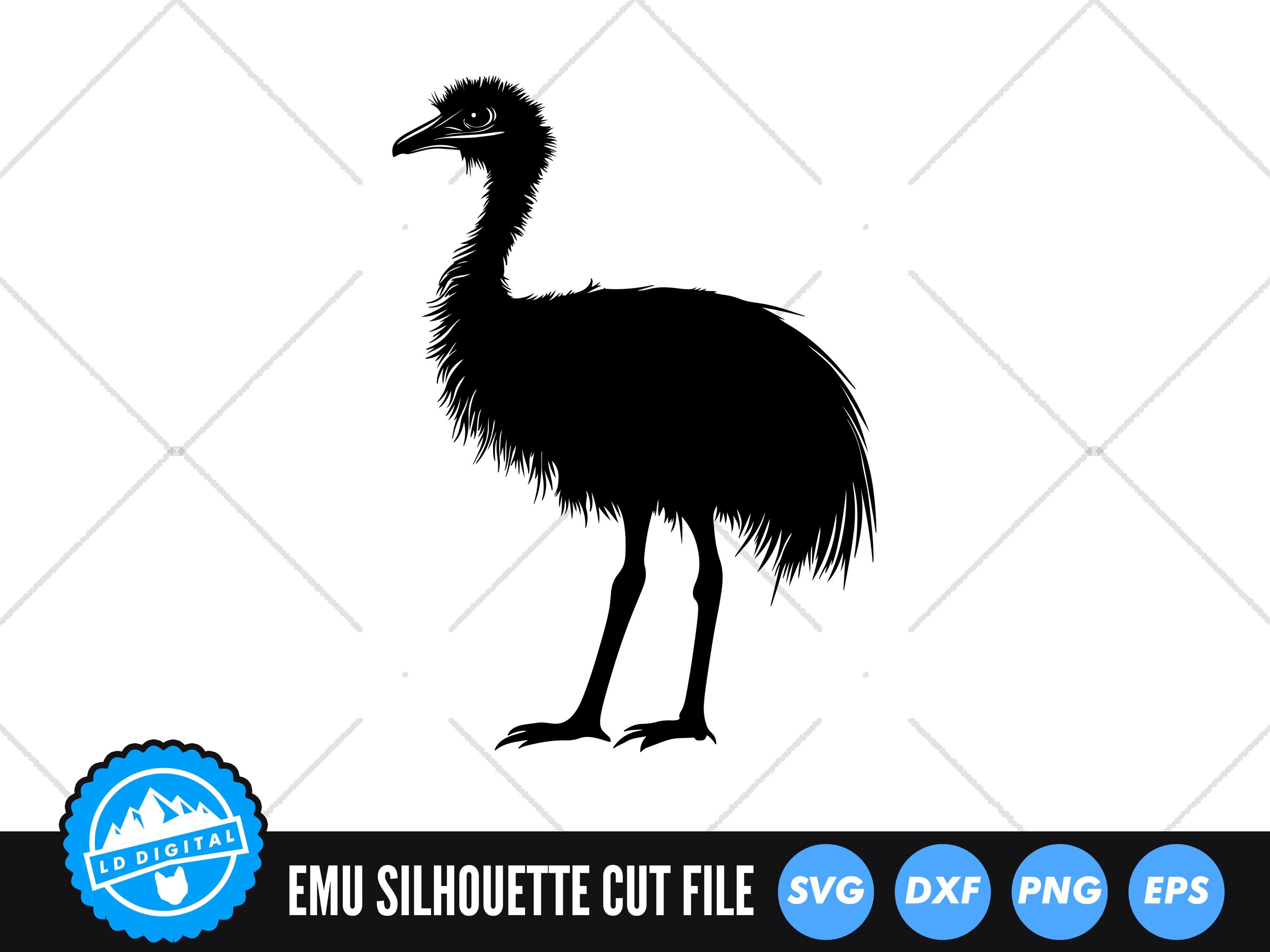 Emu SVG Cut Files: Australian Animal Clip Art (digital Download) - Etsy