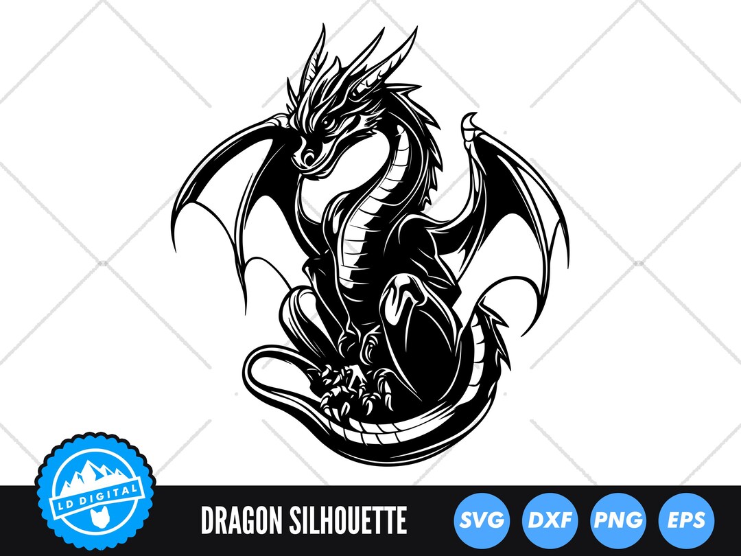 Dragon SVG Files | Medieval Cut Files | Mythical Creature Vector ...