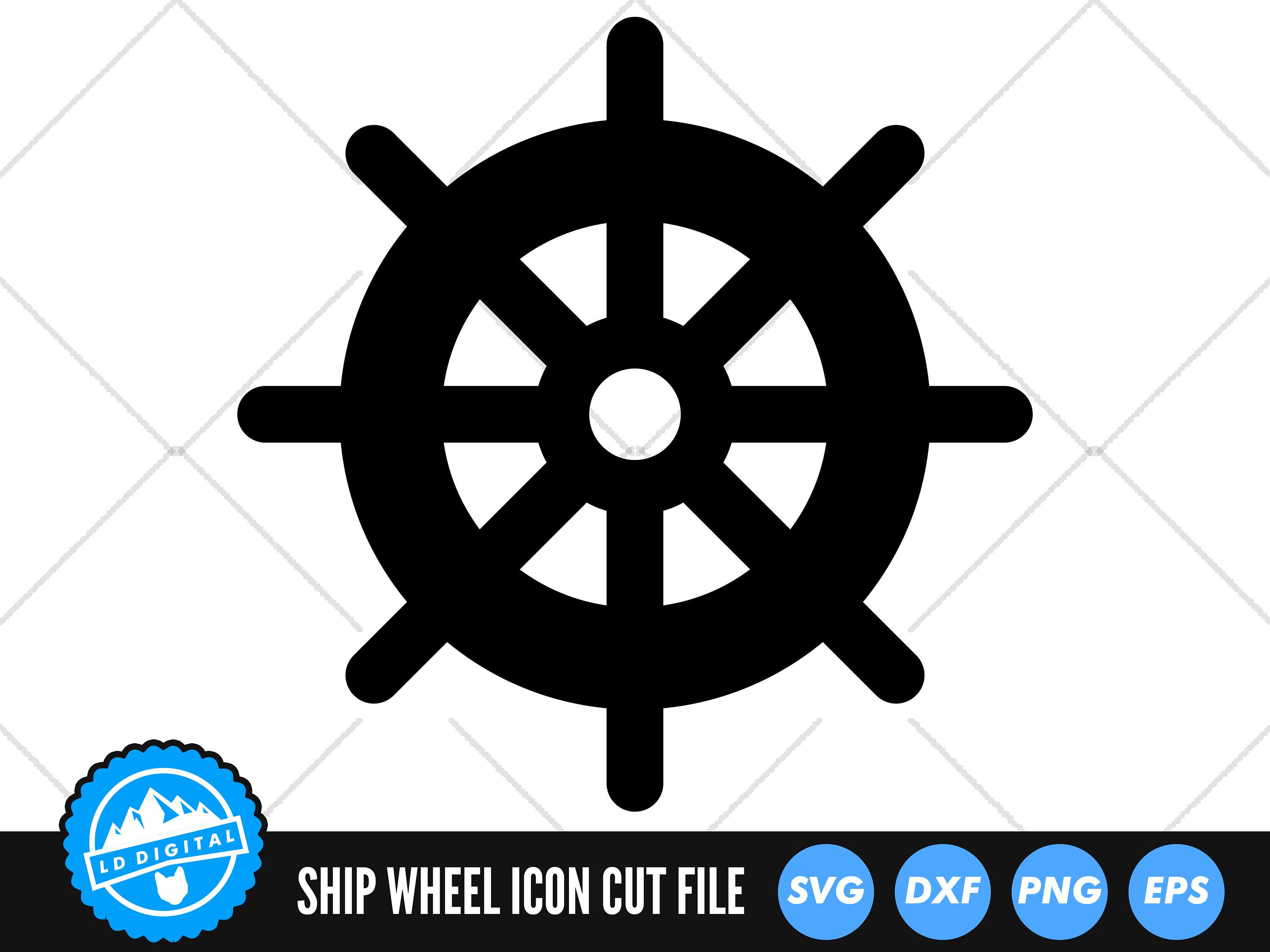 Ship Wheel SVG Files Nautical Ship Wheel SVG Cut Files Ship Wheel Clip ...