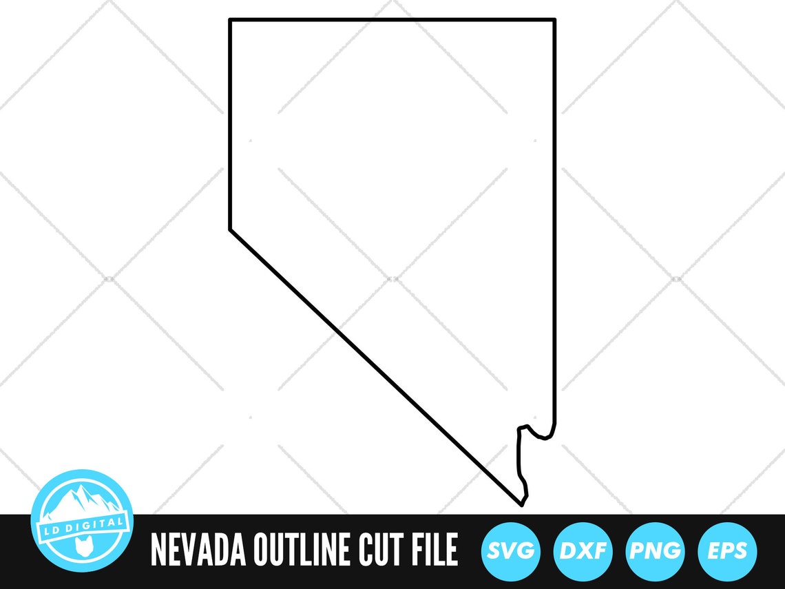 Nevada Outline SVG Files Nevada Cut Files United States of | Etsy