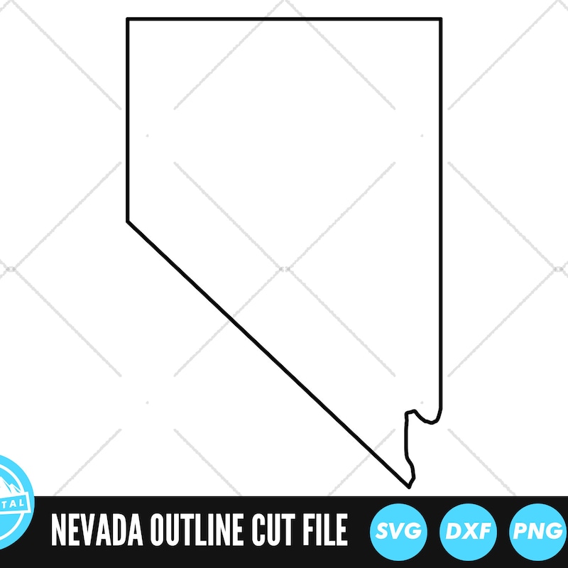 Nevada Map Art - Etsy