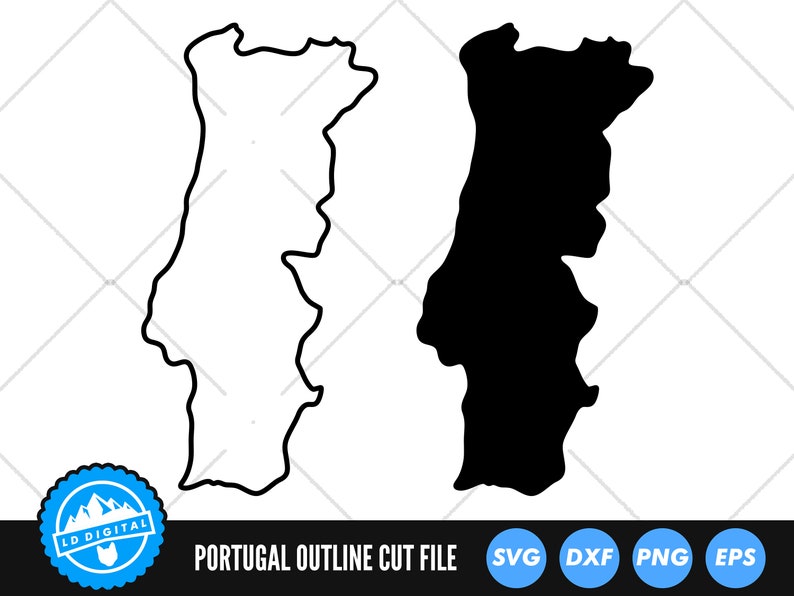 Portugal SVG | Portugal Cut Files | Portugal Outline SVG | Portugal ...