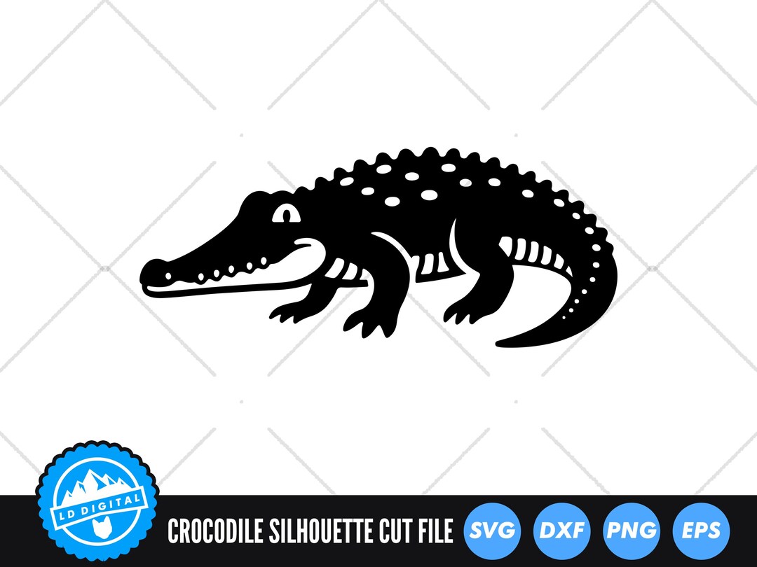 Crocodile SVG Files | Alligator Cut Files | Safari Animal Vector ...