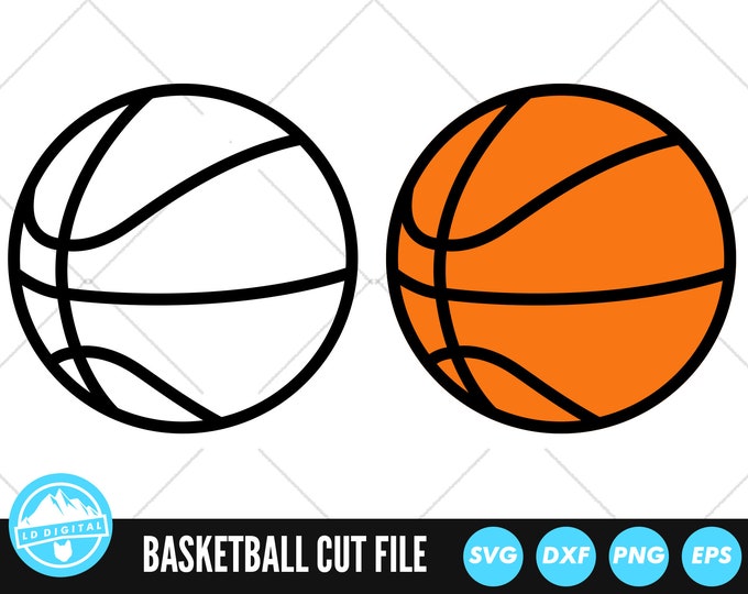 Basketball Player Ball Contour, Svg, Dxf, Eps Vector Files for ...