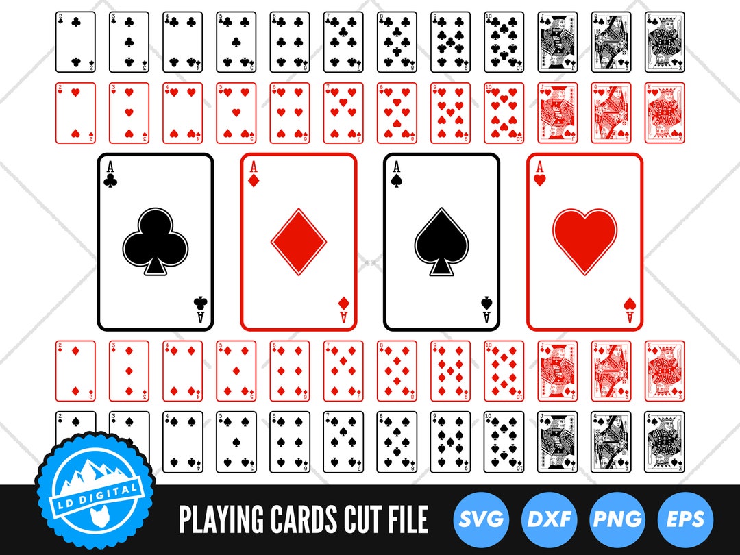 Playing Cards SVG Files | Playing Cards Cut Files | Poker Vector Files ...