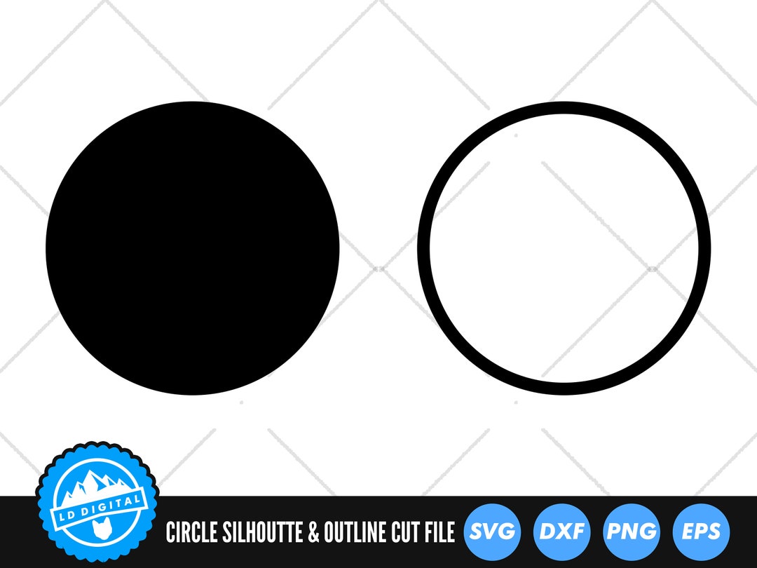 Circle Basic Shapes SVG Files | Circle Frame Cut Files | Circle Outline ...