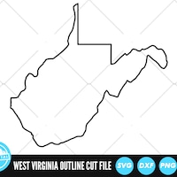 West Virginia Outline - Etsy