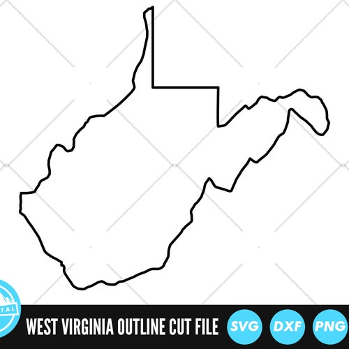 West Virginia State SVG Files West Virginia Silhouette Cut - Etsy