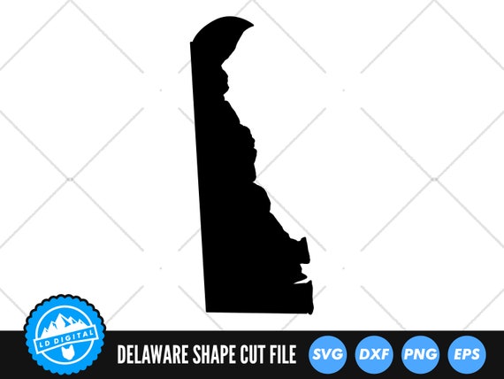 Delaware State SVG Files Delaware Silhouette Cut Files | Etsy