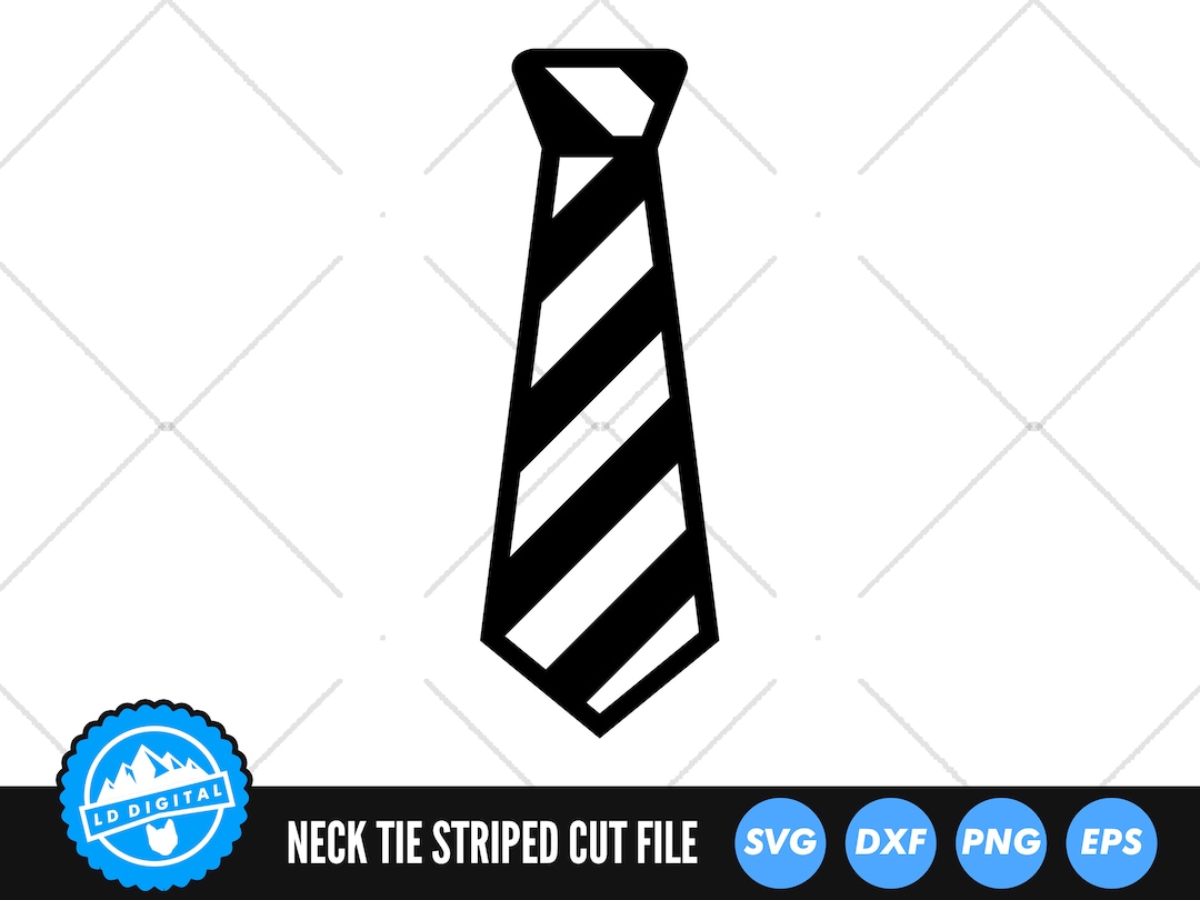Patterned Neck Tie Striped SVG Files | Striped Neck Ties Cut Files ...