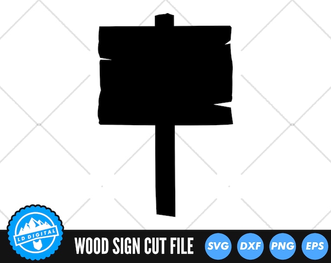 Rustic Wooden Sign SVG Bundle: Tree Slice, Lumber, Stump (digital ...