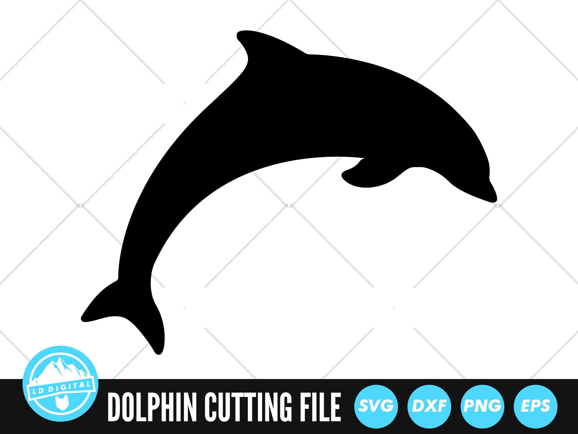 Dolphin SVG Files | Dolphin Silhouette Cut Files | Dolphin Vector Files ...