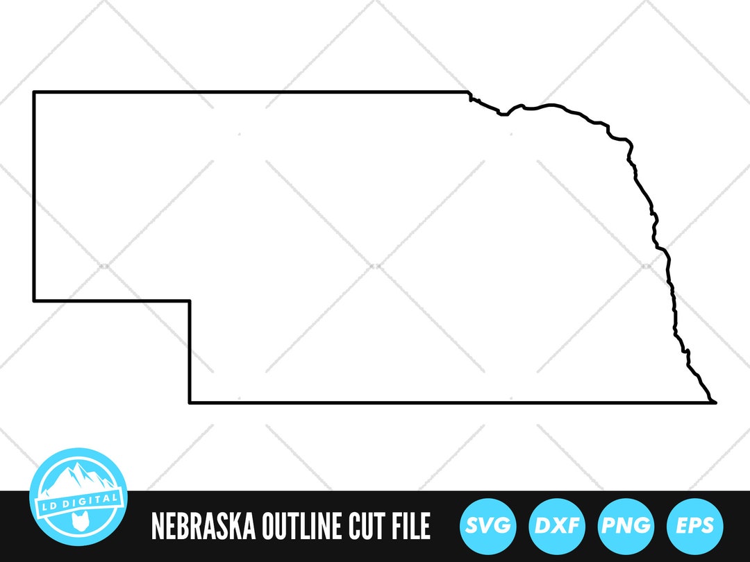 Nebraska Outline SVG Files | Nebraska Cut Files | United States of ...