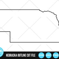 Nebraska Outline SVG | Nebraska PNG | Nebraska Clip Art | Nebraska ...