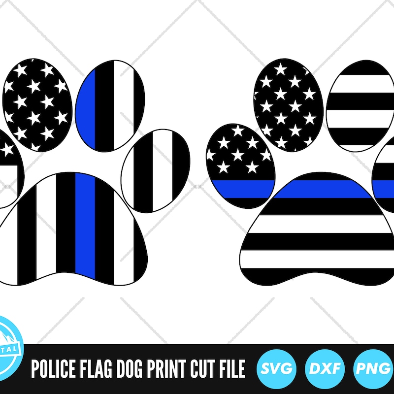 Police Flag With Paw - Etsy