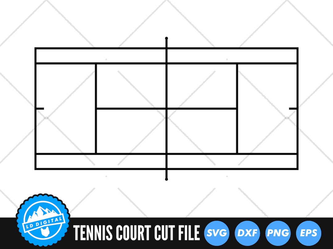 Tennis Court SVG Files | Tennis Cut Files | Tennis Ball Vector | Tennis ...