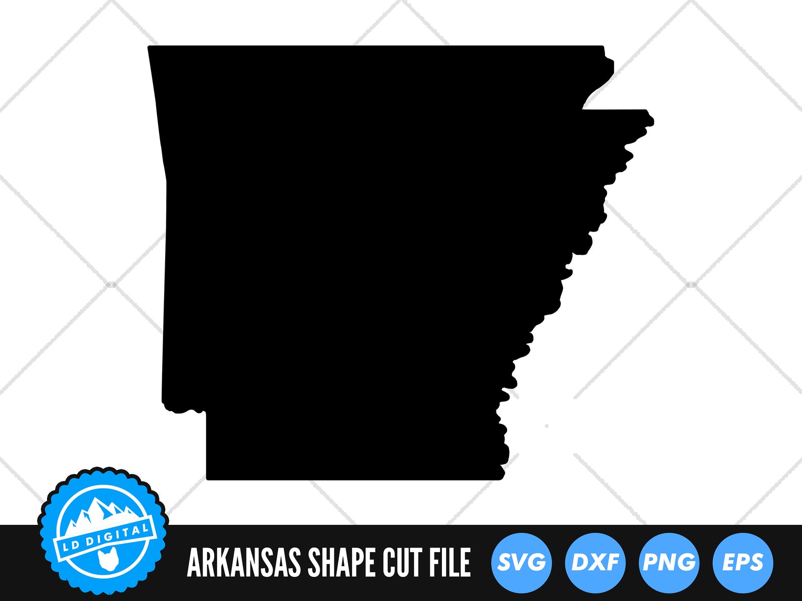 Arkansas State SVG Files Arkansas Silhouette Cut Files United States of ...