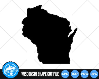 Wisconsin Outline SVG Files | Wisconsin Cut Files | United States of ...