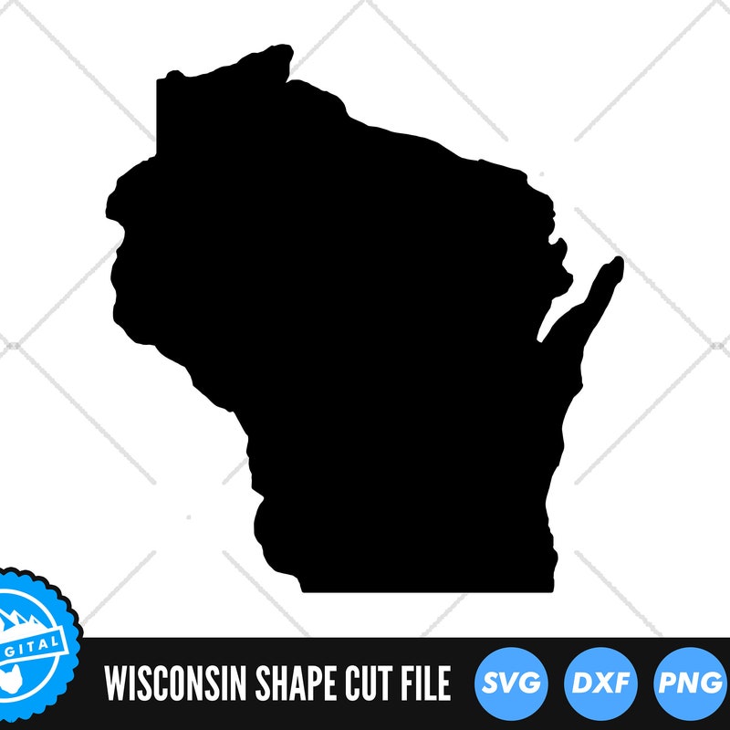 Wisconsin Silhouette - Etsy