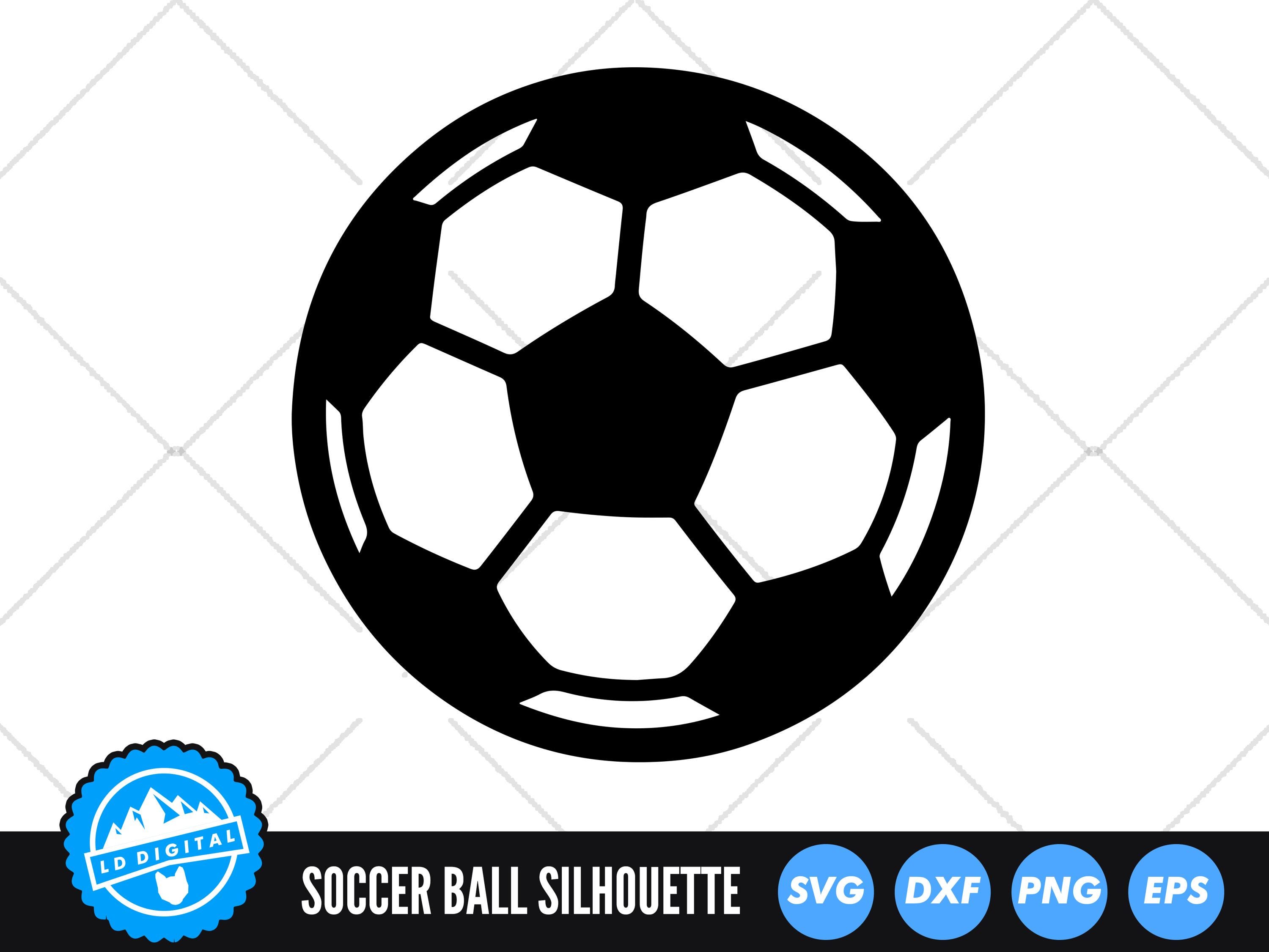 Soccer Ball SVG File – Football Silhouette Cut File for Cricut and ...