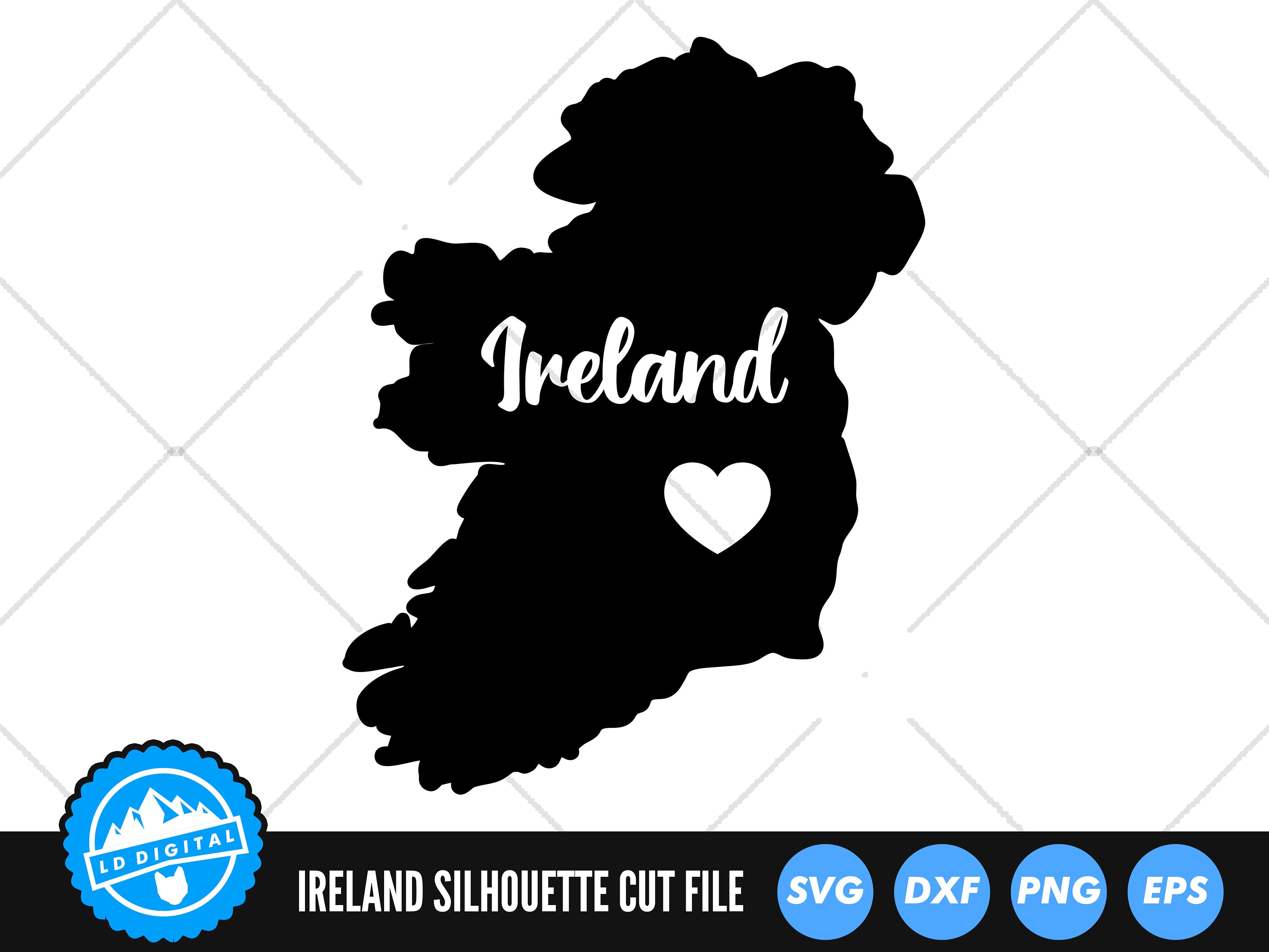 Ireland SVG | Ireland Cut Files | Ireland Outline SVG | Ireland ...
