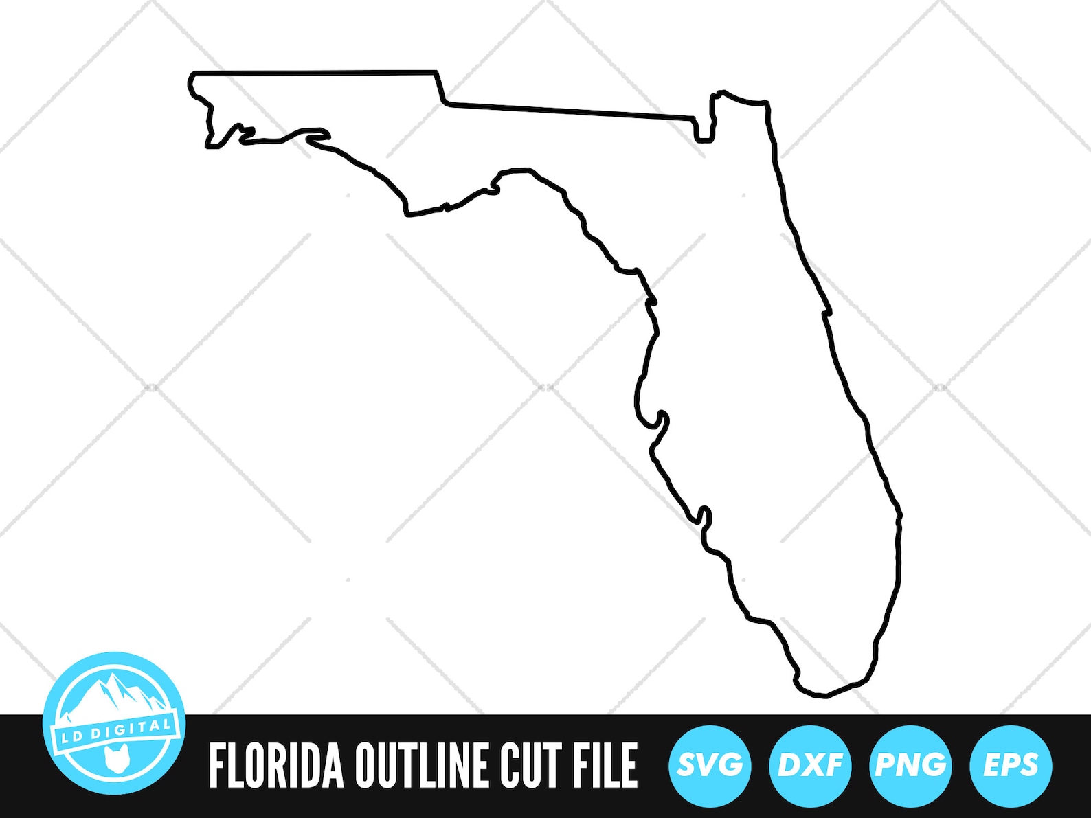 Florida Outline SVG Files | Florida Cut Files | United States of ...
