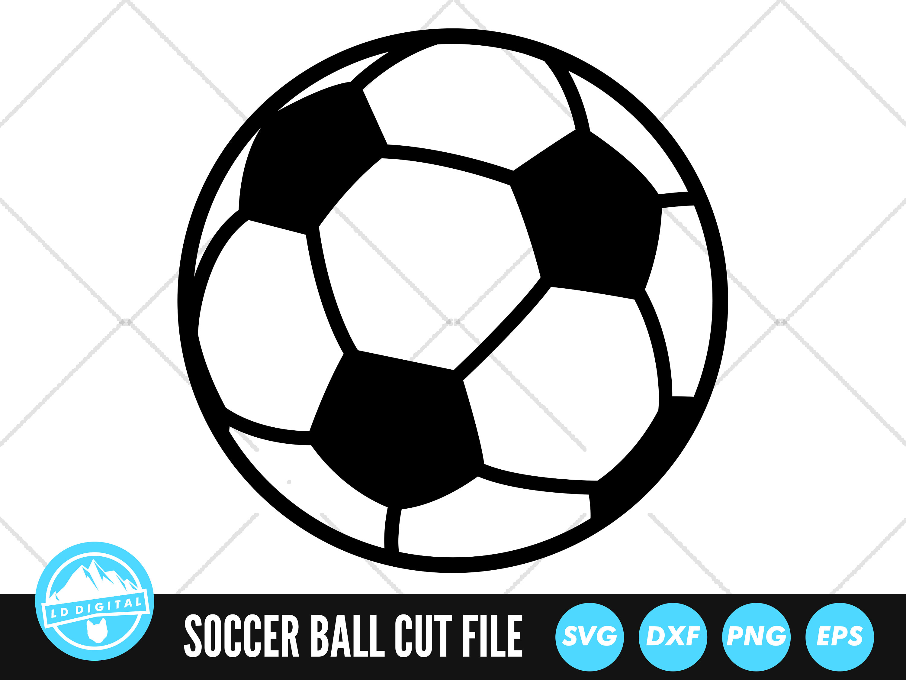 Home & Hobby Home Improvement Soccer ball Clip Art Soccer cut file ...