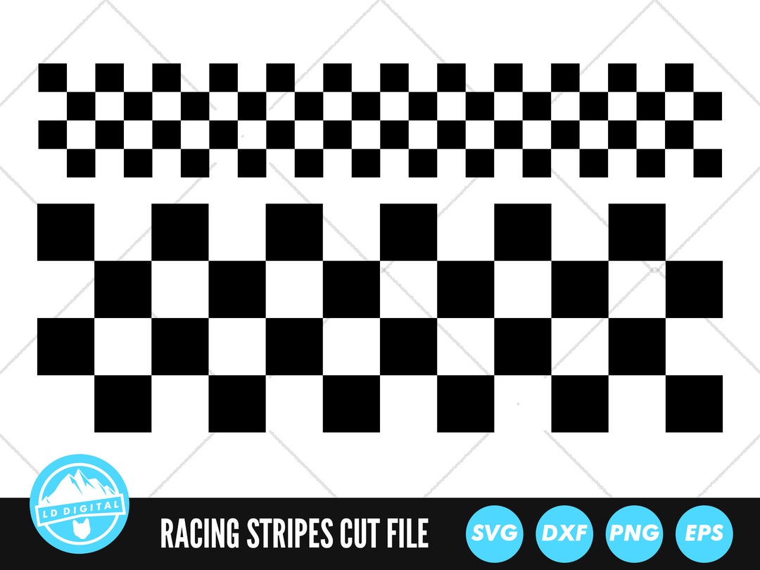 Racing Stripes SVG | Checkered Stripes SVG | Race Flag | SVG Png Dxf ...