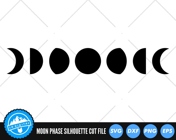 Moon Svg Moon Phases Svg Lunar Phases Svg Crescent Moon Svg Moon Child ...