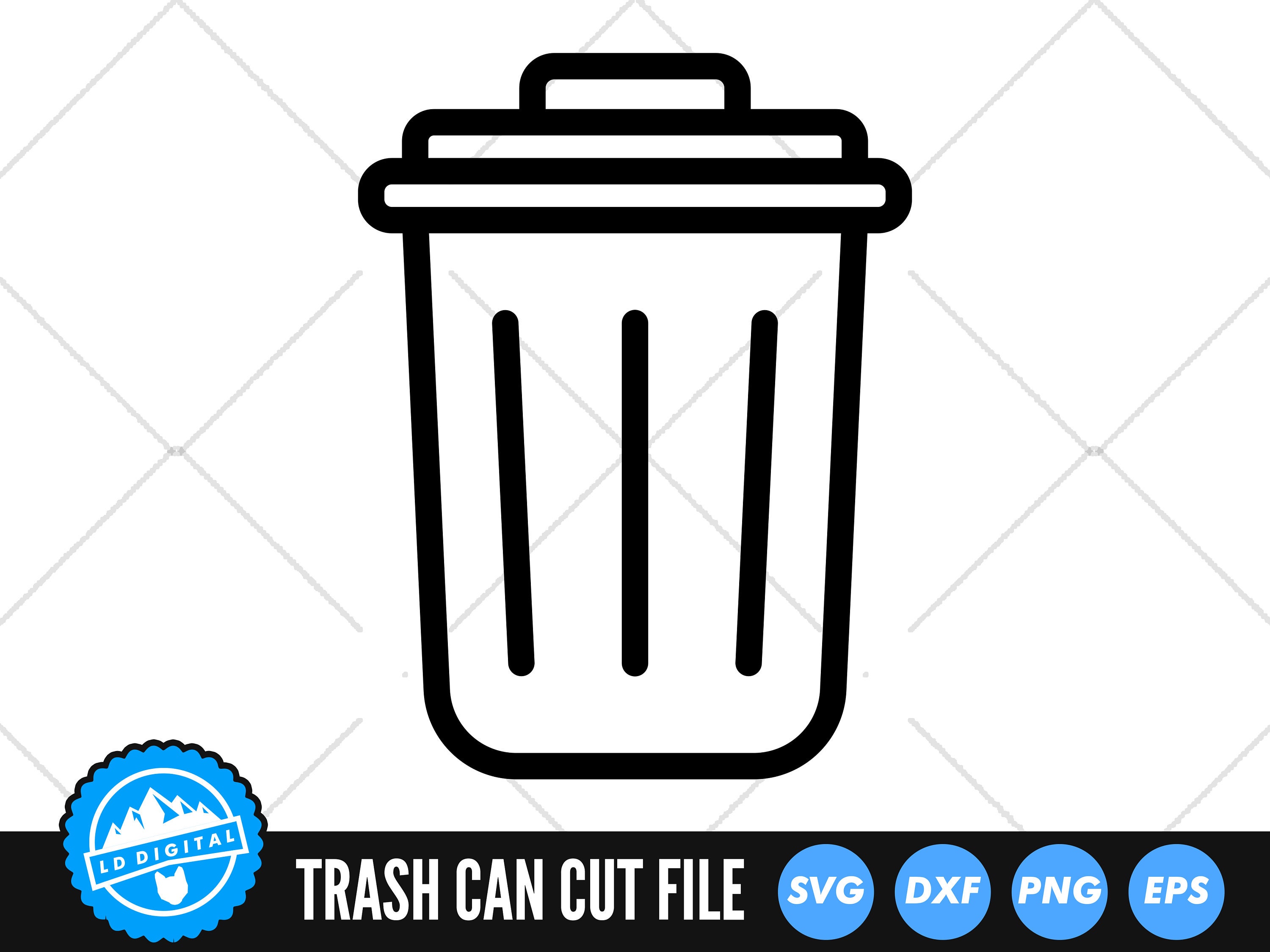 Clip Art silhouettes trash can Full rubbish bin . eps, svg, pdf, png ...